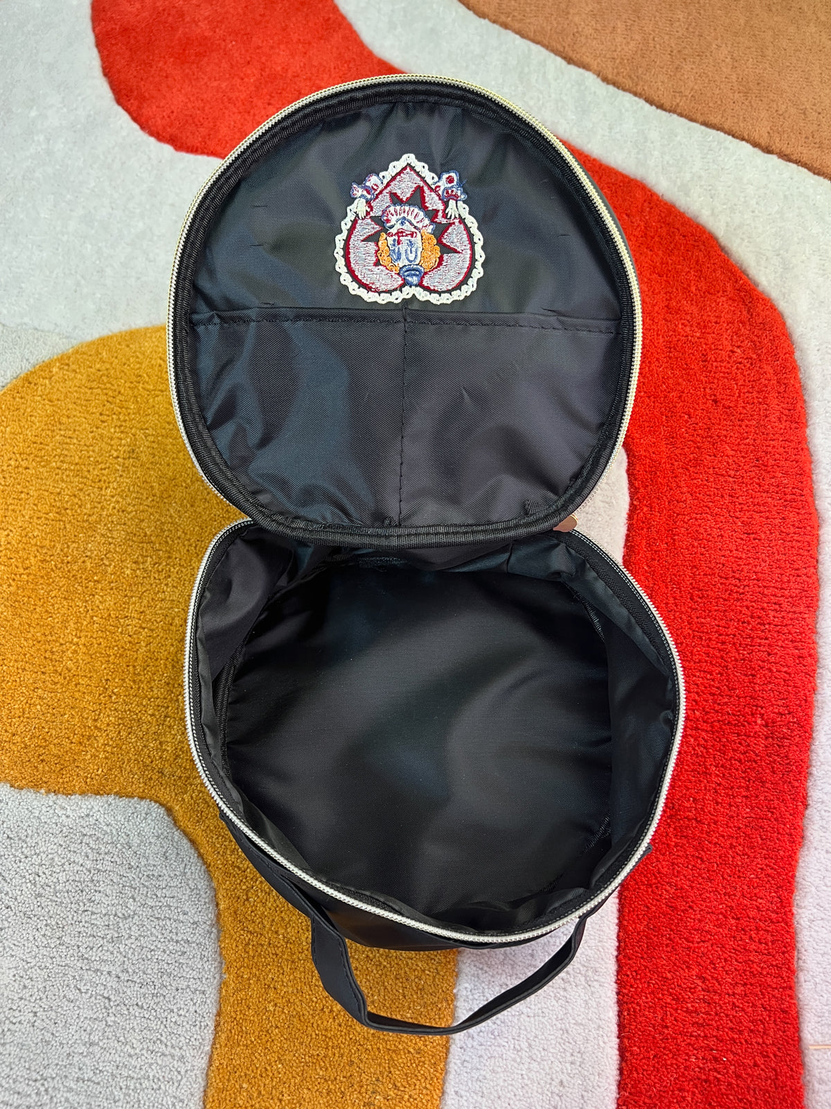 Clown Cosmetic Bag in Black | Mischief Made