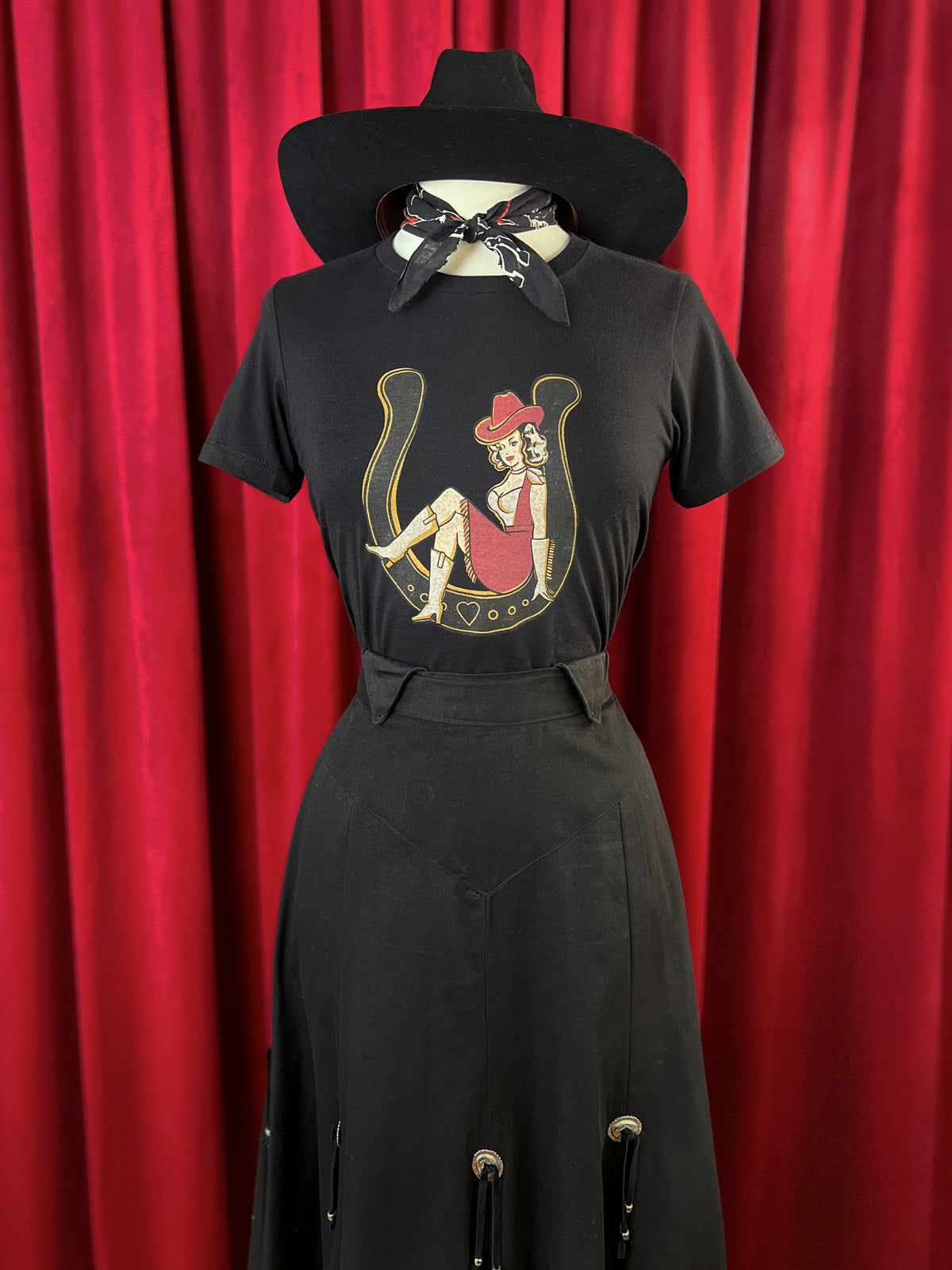 Lady Luck Fitted Tee in Black | Mischief Made