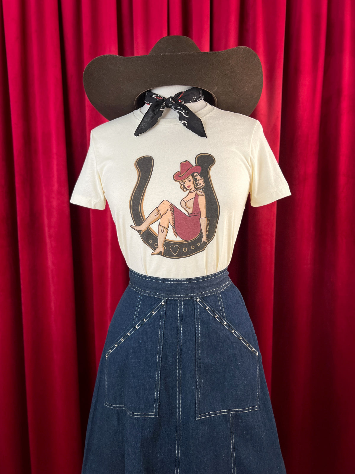 Lady Luck Fitted Tee in Ivory | Mischief Made
