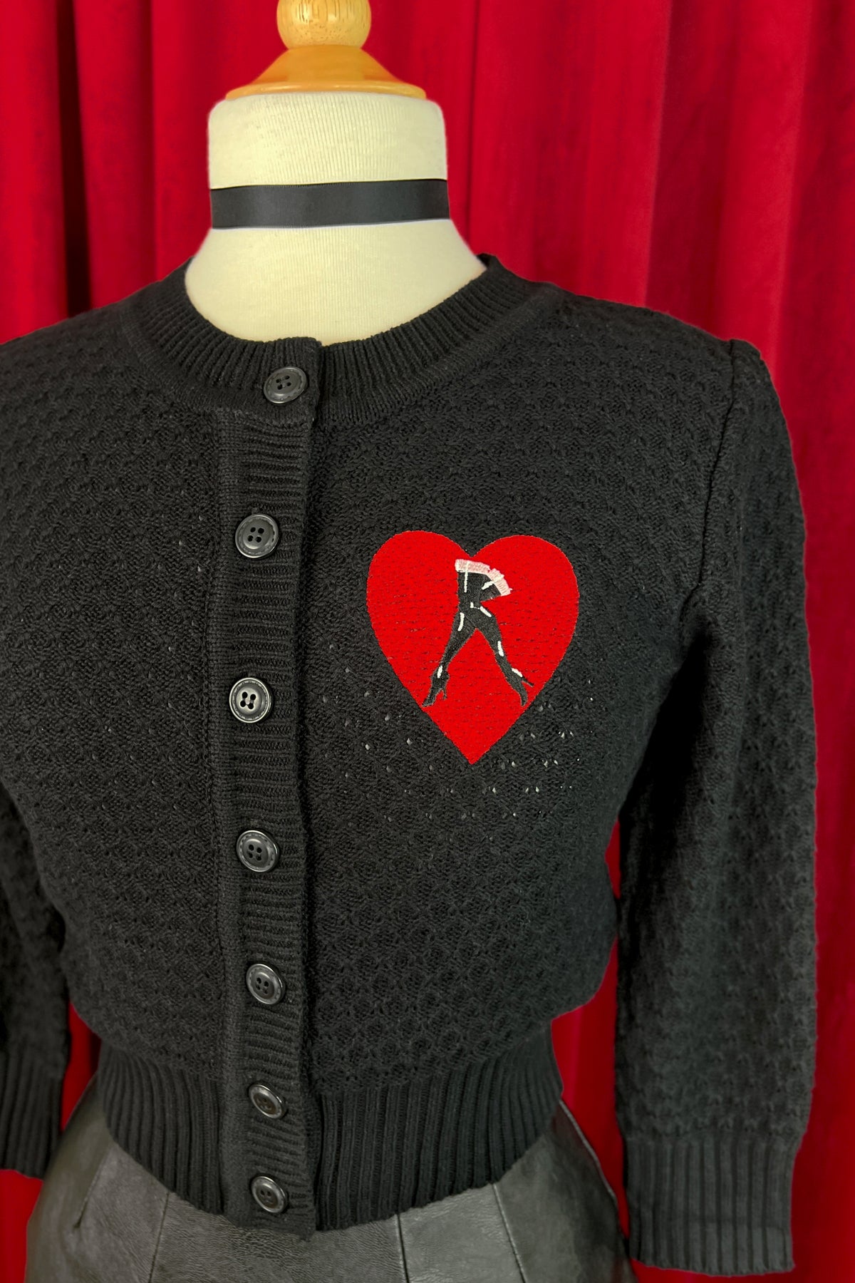 Step Into Love Cropped Cardigan in Black | Mischief Made