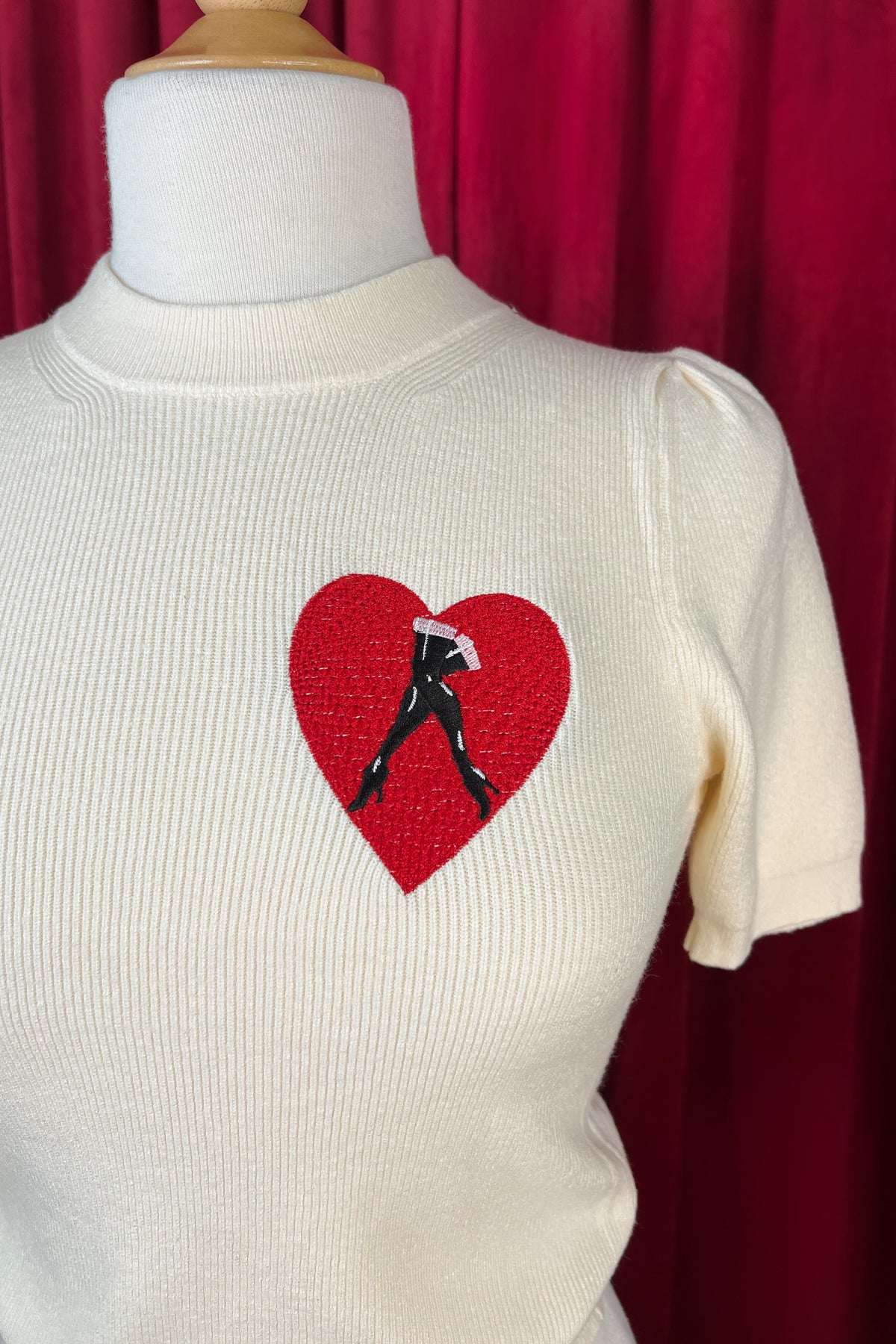 Step Into Love Short Sleeve Sweater in Ivory | Mischief Made