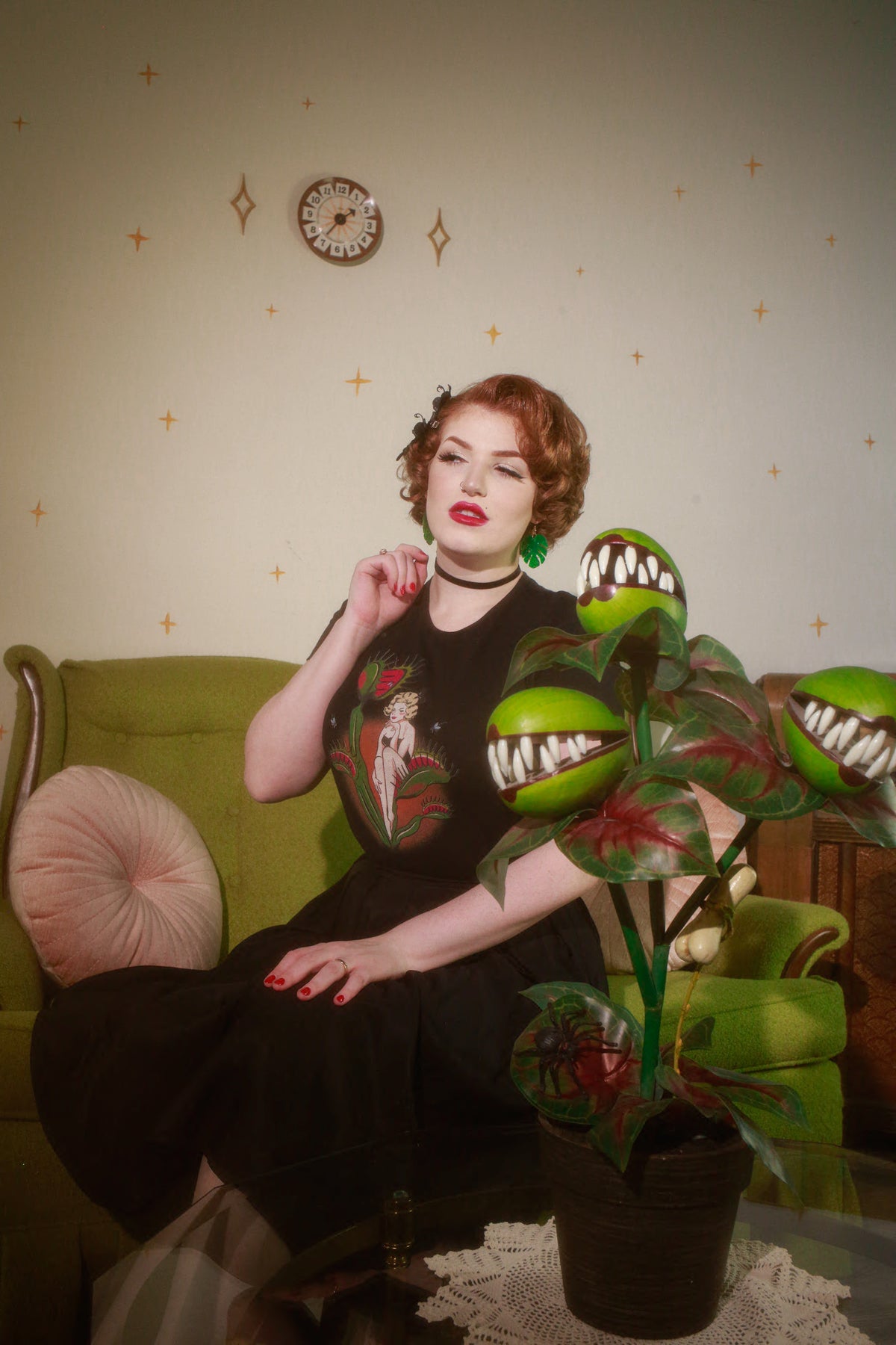 Feed Me Fitted Tee in Black | Mischief Made